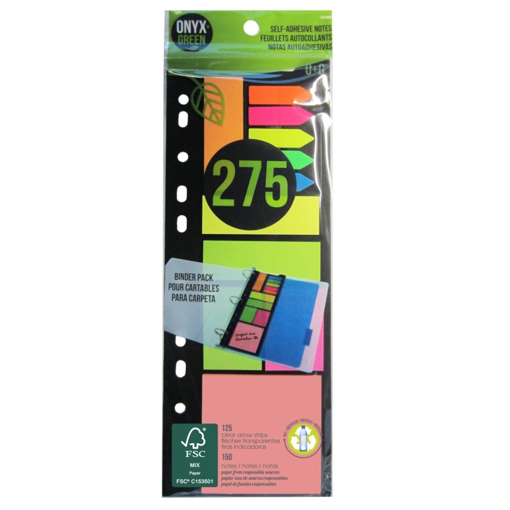 Assorted Sticky Notes – ONYX and Green