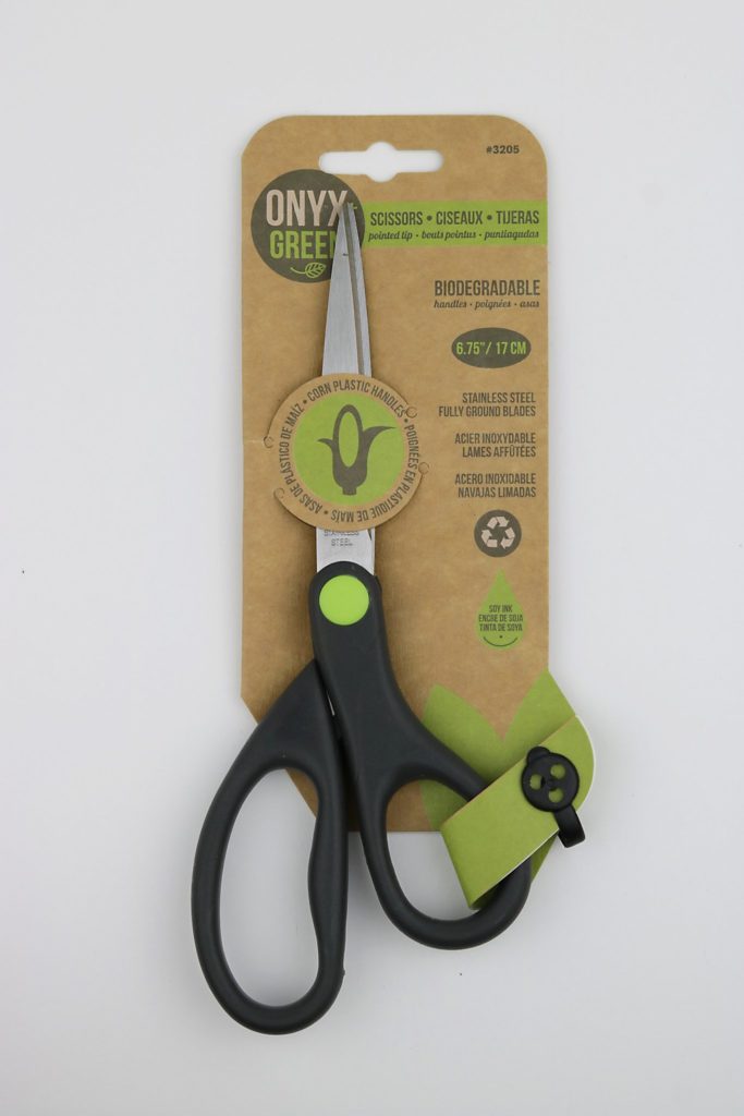 Corn Plastic Black Scissors – ONYX and Green