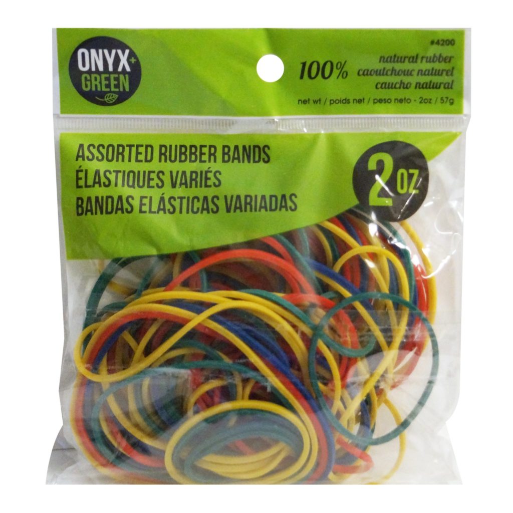Rubber Bands Assorted Colors – ONYX and Green