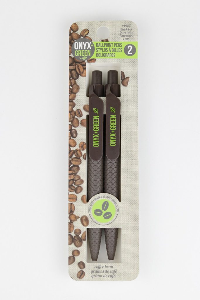 Recycled Coffee Beans Pens – ONYX and Green