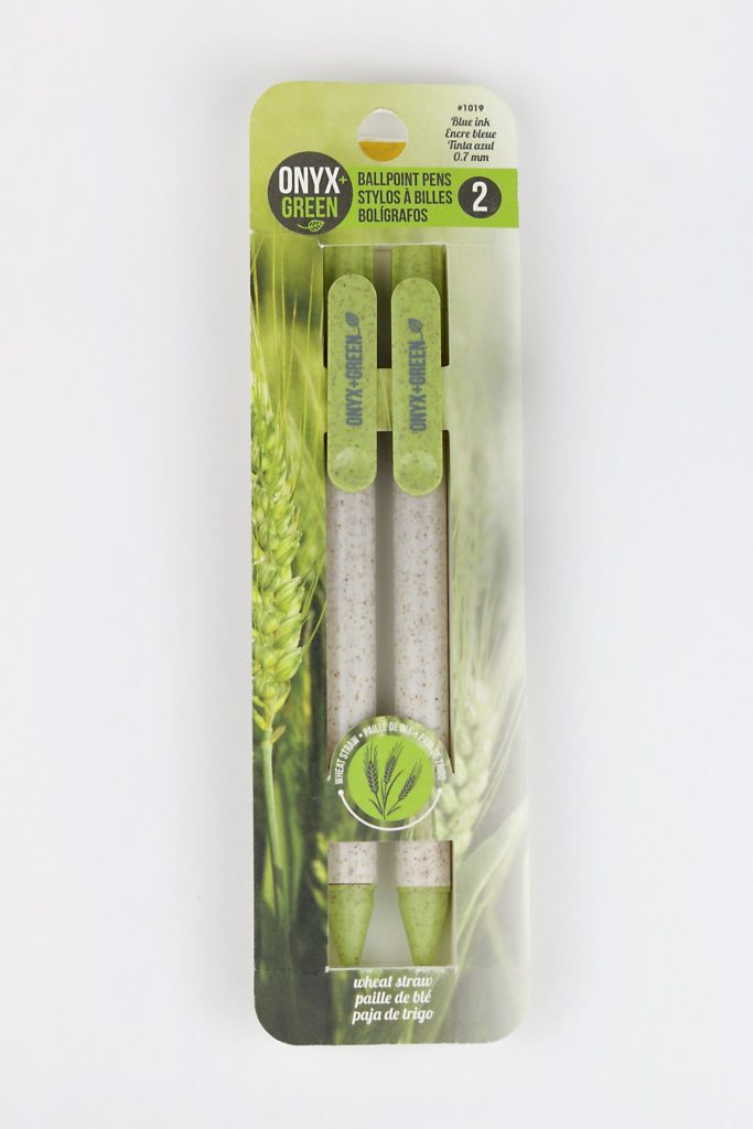 Wheat Straw Ballpoint Pens – ONYX and Green